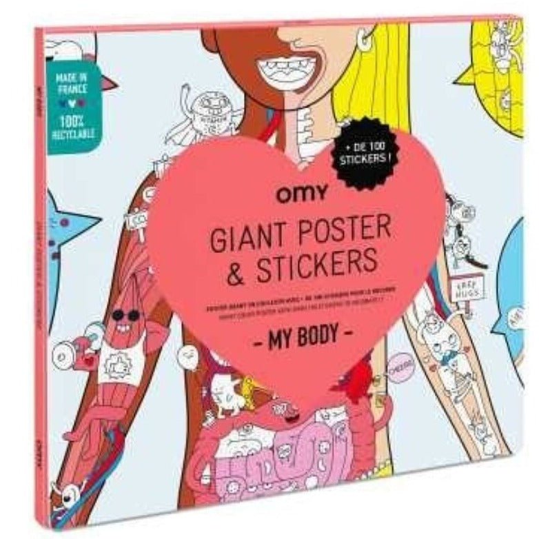 Poster XL + pegatinas OMY · My Body